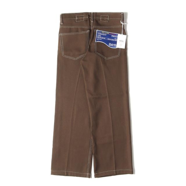 DAIRIKU ダイリク パンツ サイズ:27 / フラッシャー プレスド ランチャー パンツ (Flasher Pressed Pants 20SS B-3) / ジッパーフライ / ブラウン / 日本製 / ボトムス ズボン【メンズ】【中古】【K4489】