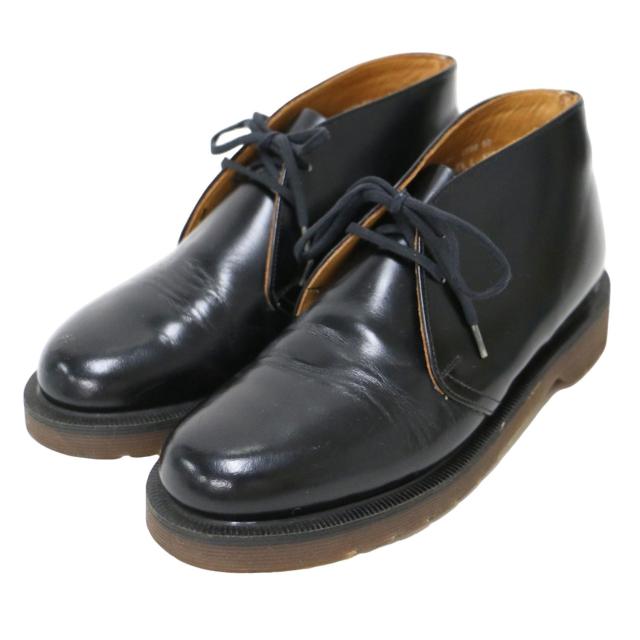 Dr.Martens ドクターマーチン × Loake 別注 ブーツ ブラック 黒 サイズ:UK4 1/2 23.5cm / レザー レースアップ ブーツ / ローカット / コラボ / 靴 シューズ / イギリス製【レディース】【中古】【K4489】