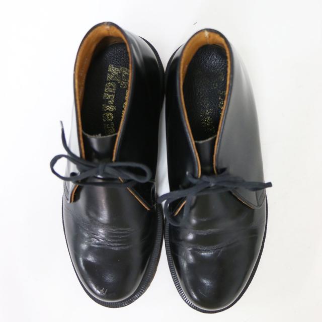 Dr.Martens ドクターマーチン × Loake 別注 ブーツ ブラック 黒 サイズ:UK4 1/2 23.5cm / レザー レースアップ ブーツ / ローカット / コラボ / 靴 シューズ / イギリス製【レディース】【中古】【K4489】