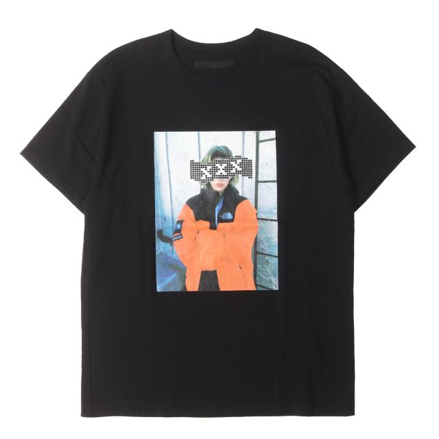 GOD SELECTION XXX ゴッド・セレクション・トリプルエックス Tシャツ サイズ:L / サラ・シュナイダー フォトヘビー クルーネック Tシャツ / ブラック 黒 / トップス カットソー 半袖【メンズ】【中古】【美品】【K4492】