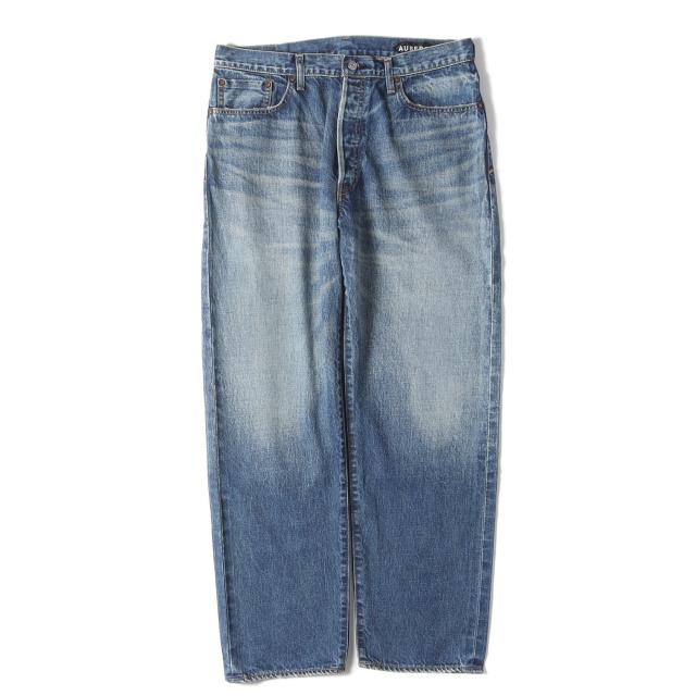 AUBERGE オーベルジュ パンツ サイズ:36 / 25SS ヴィンテージ加工 ストレート デニム パンツ (MARLON USED) / インディゴ / 日本製 / ボトムス ジーンズ ジーパン【メンズ】【K4492】