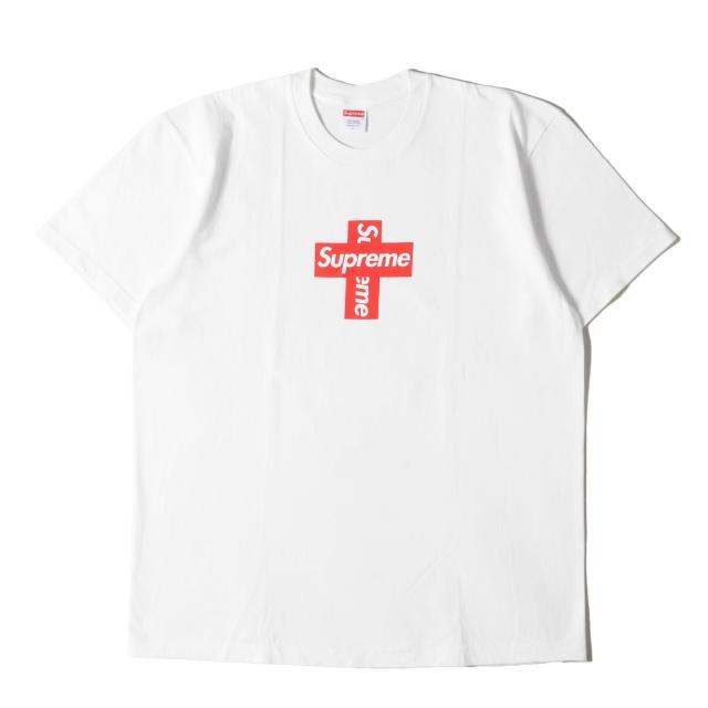 Supreme シュプリーム Tシャツ サイズ:L / 20AW クロスボックスロゴ クルーネック Tシャツ (Cross Box Logo Tee) / ホワイト 白 / トップス カットソー 半袖【メンズ】【中古】【新品同様】【K4495】