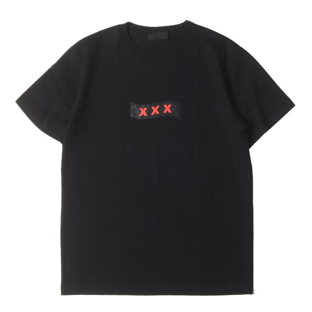 GOD SELECTION XXX ゴッド・セレクション・トリプルエックス Tシャツ サイズ:S / ボックスロゴ ヘビーウェイト クルーネック Tシャツ / ブラック 黒 / トップス カットソー 半袖【メンズ】【中古】【K4495】