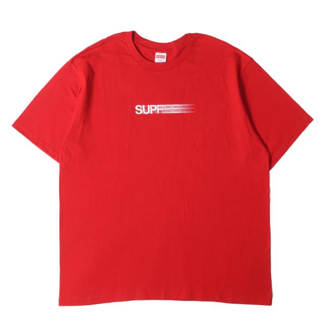 Supreme シュプリーム Tシャツ サイズ:XL / 23SS モーションロゴ クルーネック Tシャツ (Motion Logo Tee) / レッド / トップス カットソー 半袖【メンズ】【中古】【美品】【K4498】