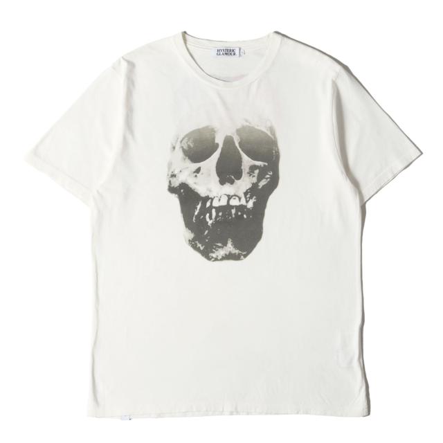 HYSTERIC GLAMOUR ヒステリックグラマー Tシャツ サイズ:L / 00s スカルベリー ロゴ クルーネック Tシャツ (4CT-6153) / ダーティーホワイト / トップス カットソー 半袖 / 日本製【メンズ】【中古】【K4498】