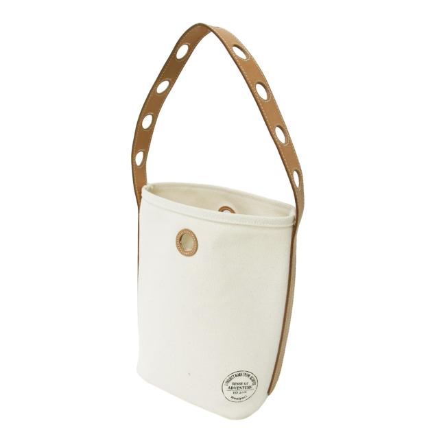 manipuri マニプリ バッグ ベージュ / 24春夏 帆布 バケツ トートバッグ L / ハンドバッグ キャンバス 肩掛け / 日本製 / ブランド カバン【レディース】【中古】【K4499】