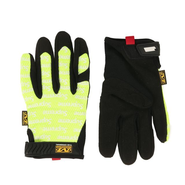 Supreme シュプリーム サイズ:L / Mechanix ワーク グローブ (Original Work Glove) / ブラック ライム / ファッション アイテム 小物 雑貨 / コラボ【メンズ】【中古】【美品】【K4501】