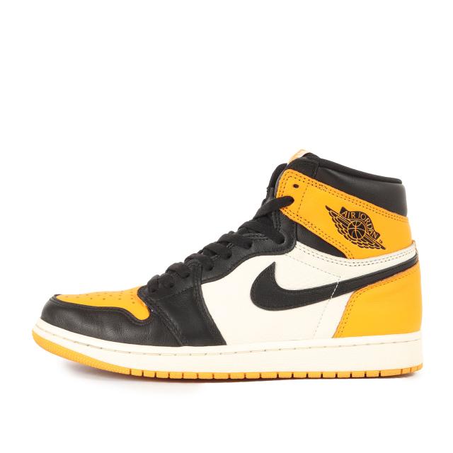 NIKE ナイキ サイズ:27.5cm / AIR JORDAN 1 RETRO HIGH OG TAXI (555088-711) / エアジョーダン1 レドト ハイ / タクシー ブラック / US9.5 / ハイカット スニーカー シューズ 靴【メンズ】【中古】【美品】【K4501】