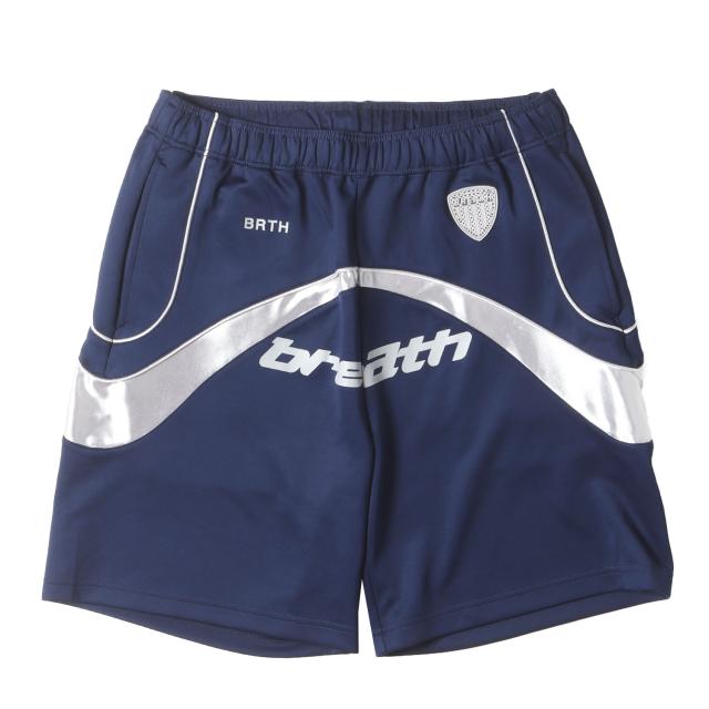 BREATH ブレス パンツ サイズ:L / 23SS ストレッチジャージ ゲーム ショーツ (GAME SHORTS) / ネイビー 紺 / ボトムス ショートパンツ【メンズ】【中古】【美品】【K4501】