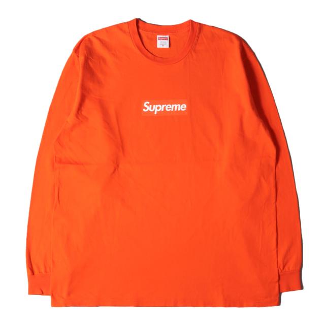 Supreme シュプリーム Tシャツ サイズ:XL 20AW ボックスロゴ ロングスリーブTシャツ Box Logo L/S Tee オレンジ トップス カットソー 長袖【メンズ】【中古】【K4231】