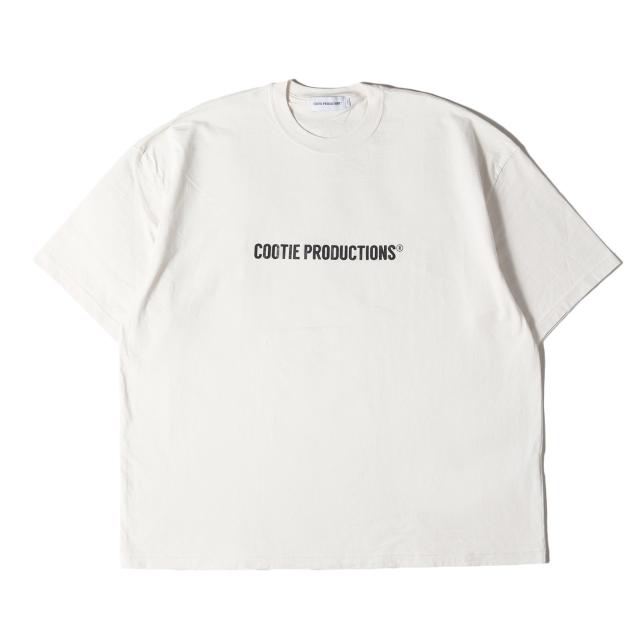 COOTIE クーティー Tシャツ サイズ:L / 25SS ブランドロゴ ワイド クルーネック Tシャツ (N/C Jersey Print S/S Tee) / オフアイボリー / トップス カットソー 半袖【メンズ】【中古】【美品】【K4507】