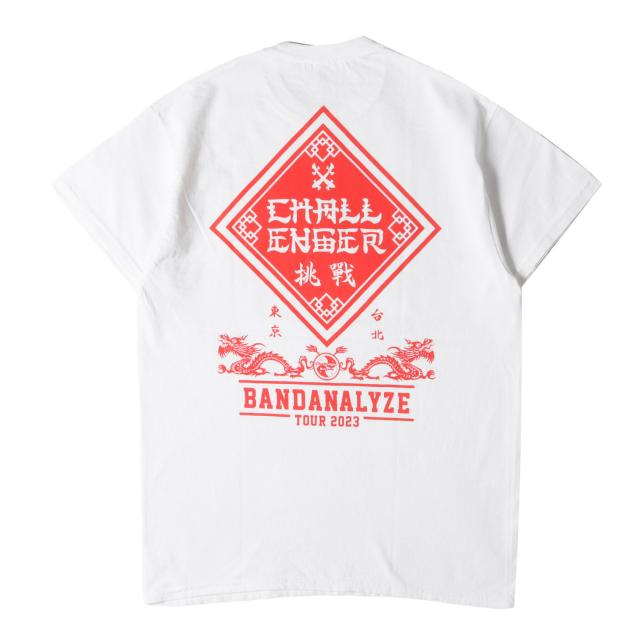 CHALLENGER チャレンジャー Tシャツ サイズ:M / 23SS BANDANALYZE TOUR 2023 開催記念 漢字ロゴ クルーネック Tシャツ (BD 2023 TOUR TEE) / ホワイト 白 / トップス カットソー 半袖【メンズ】【中古】【K4505】