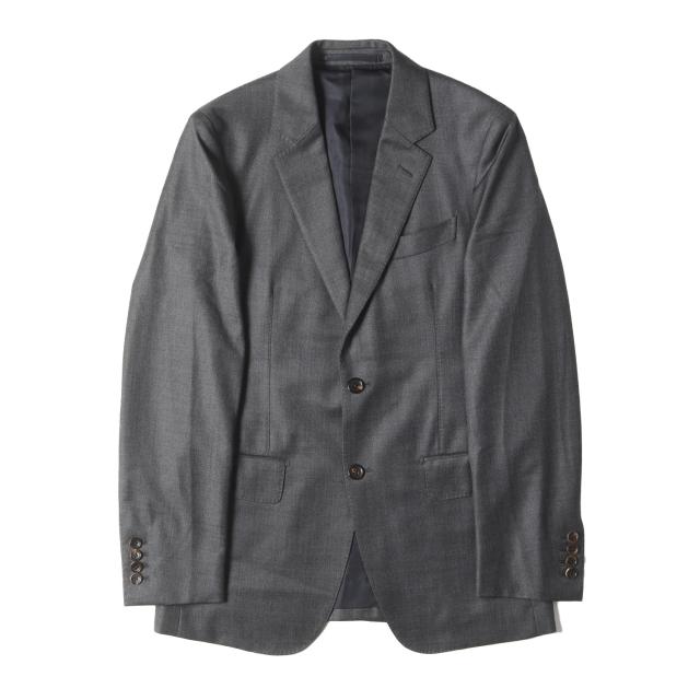 WACKO MARIA ワコマリア ジャケット サイズ:M Ermenegildo Zegna ウール ノッチドラペル 2B テーラードジャケット グレー アウター ブレザー 上着【メンズ】【中古】【K4231】