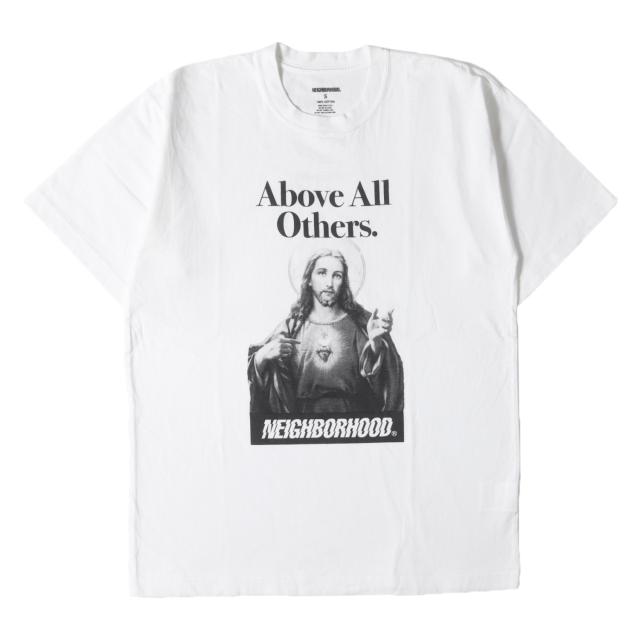 NEIGHBORHOOD ネイバーフッド Tシャツ サイズ:S / 21SS キリスト グラフィック クルーネック Tシャツ / ホワイト 白 / トップス カットソー 半袖【メンズ】【中古】【K4517】