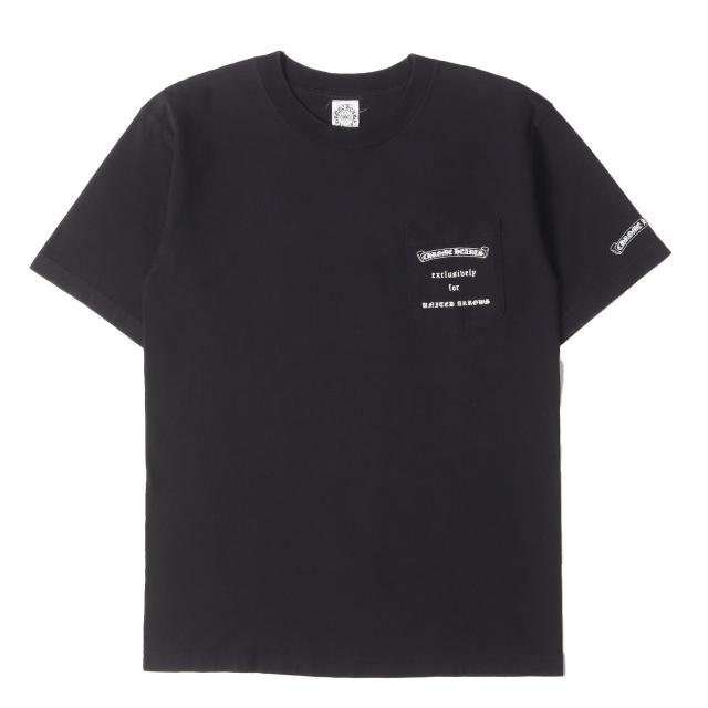 CHROME HEARTS クロムハーツ Tシャツ サイズ:M / オールドモデル UNITED ARROWS 別注 ダガー ポケット Tシャツ / ブラック 黒 / トップス カットソー 半袖 / コラボ【メンズ】【中古】【K4512】