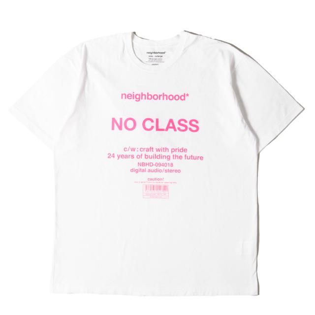 NEIGHBORHOOD ネイバーフッド Tシャツ サイズ:XXL / ブランドロゴ グラフィック クルーネック Tシャツ / ホワイト 白 / トップス カットソー 半袖【メンズ】【中古】【K4513】