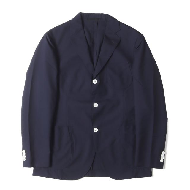 ZIO BERNARDO ジオ ベルナルド ジャケット サイズ:50 / VITALE BARBERIS CANONICO スーパー120s 段返り3B テーラード ジャケット / ネイビー 紺 / アウター ブレザー 上着【メンズ】【中古】【K4514】