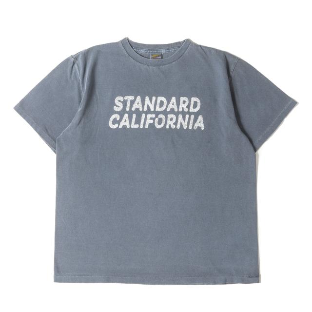 STANDARD CALIFORNIA スタンダードカリフォルニア Tシャツ サイズ:L / Matthew Allen グラフィック アート ロゴ Tシャツ (Matthew Allen × SD Logo T) / ネイビー 紺 / トップス カットソー 半袖 / 日本製【メンズ】【中古】【K4519】