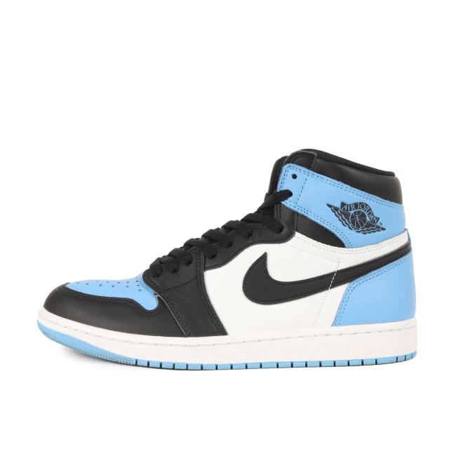 NIKE ナイキ サイズ:27.5cm / AIR JORDAN 1 RETRO HIGH OG UNC TOE (DZ5485-400) / エアジョーダン1 レトロ ハイ / ユニバーシティブルー ブラック / US9.5 / ハイカット スニーカー シューズ 靴【メンズ】【中古】【美品】【K4520】