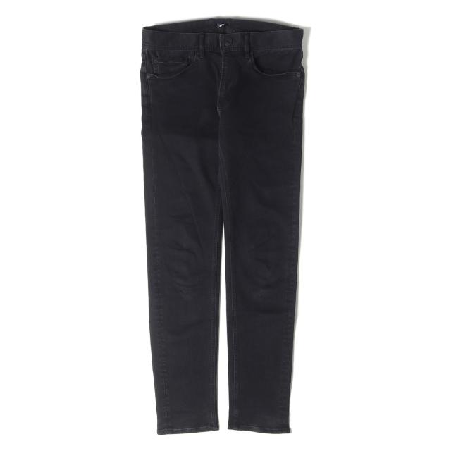 TMT ティーエムティー パンツ サイズ:M / 23SS ストレッチ スキニー スリム デニム パンツ (STRETCH COMFY DENIM 5P SKINNY SLIM FIT) / ブラック 黒 / ボトムス ジーンズ ジーパン【メンズ】【中古】【K4520】