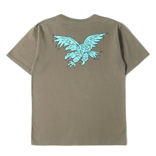 WTAPS ダブルタップス Tシャツ サイズ:L / イーグル グラフィック クルーネック Tシャツ (NOMANS LAND) / オリーブドラブ / トップス カットソー 半袖【メンズ】【中古】【K4521】
