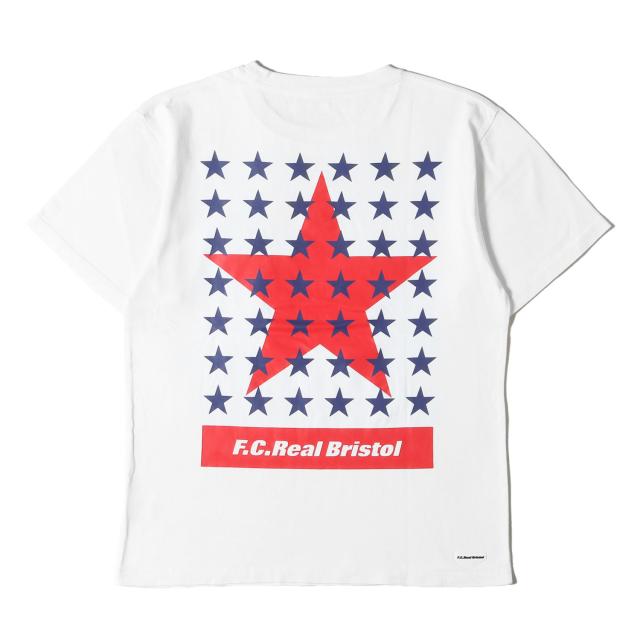 F.C.Real Bristol エフシーレアルブリストル Tシャツ サイズ:S / 20SS スタープリント クルーネック Tシャツ (43STARS TEE) / ホワイト 白 / トップス カットソー 半袖【メンズ】【中古】【K4521】