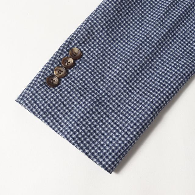 MACKINTOSH マッキントッシュ ジャケット サイズ:92-78-170 / ギンガムチェック スーパー120S ウール 2B テーラード ジャケット (G1D31-305) / MADE IN JAPAN / ブルー系 / アウター ブレザー 上着【メンズ】【中古】【K4522】