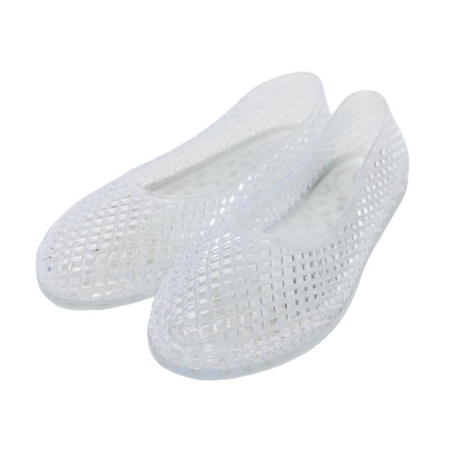 ANCIENT GREEK SANDALS アンシエント グリーク サンダルズ シューズ クリア サイズ:37(23.5cm) / 25春夏 ジェリー フラットシューズ / IRO JELLY CLEAR / パンプス ラウンドトゥ / ブランド 靴【レディース】【中古】【K4522】