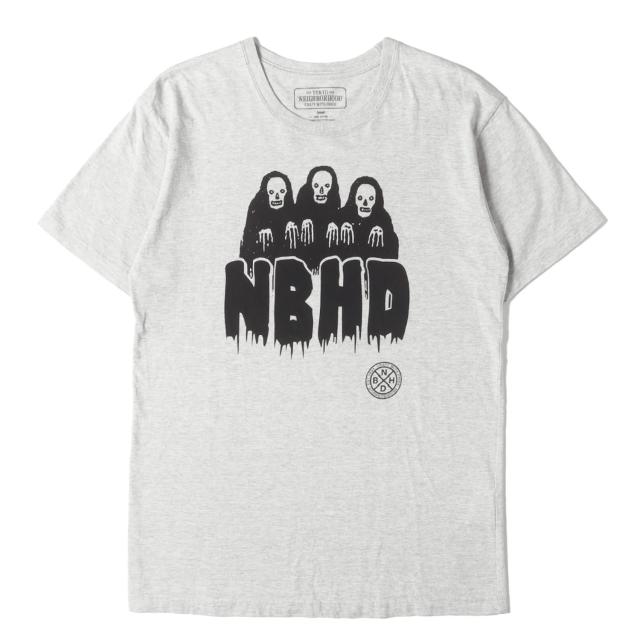 NEIGHBORHOOD ネイバーフッド Tシャツ グレー サイズ:S | ゴースト グラフィック クルーネック Tシャツ | トップス カットソー 半袖【メンズ】【中古】【K4538】