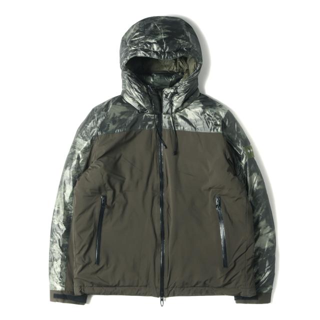 TATRAS タトラス ジャケット サイズ:03 ジオメトリック 切替 カレーテ ダウンジャケット (CARETE MTAT20A4705-D) カーキ アウター ブルゾン 上着【メンズ】【中古】【K4261】