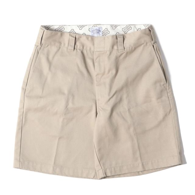 STANDARD CALIFORNIA スタンダードカリフォルニア パンツ サイズ:W32 | T/C ツイル ワーク ショートパンツ (SD T/C Work Shorts) | ベージュ | ボトムス ショーツ【メンズ】【中古】【美品】【K4528】