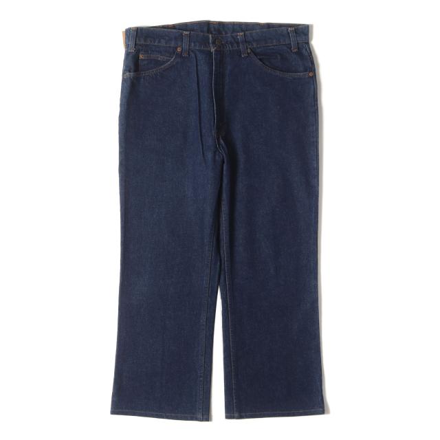 【 濃紺 グッドコンディション】Levis / vintage ヴィンテージ リーバイス パンツ インディゴ 90% サイズ:36×38 | 80s 517-0217 フレア デニムパンツ | USA製 | 80年代 古着 | ボトムス ジーンズ ジーパン【メンズ】【中古】【K4529】