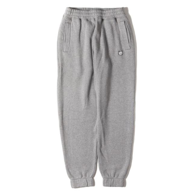 MAISON KITSUNE メゾン キツネ パンツ ヘザーグレー サイズ:M | 23AW スウェット パンツ (BOLD FOX HEAD PATCH COMFORT JOG PANTS LM01115KM0307) | 裏起毛 | ボトムス ズボン【メンズ】【中古】【美品】【K4530】