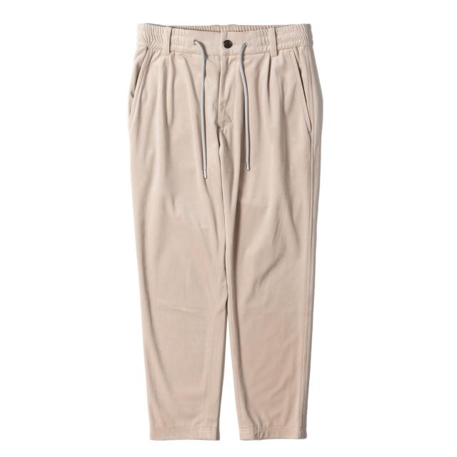 AKM エイケイエム パンツ ベージュ サイズ:S | 21AW ワンタック ベルベット イージー パンツ (STRETCH VELVET SWING EASY PANTS P276 PET099) | 日本製 | ボトムス ズボン【メンズ】【中古】【美品】【K4530】