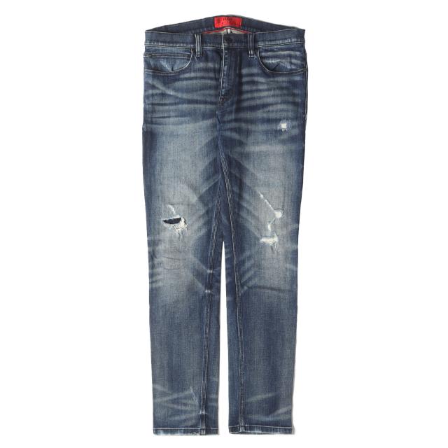 HUGO BOSS ヒューゴボス パンツ インディゴ サイズ:30×32 | ニホンノデニム ダメージ加工 ストレッチ スキニー デニムパンツ | ボトムス ジーンズ ジーパン【メンズ】【中古】【K4531】
