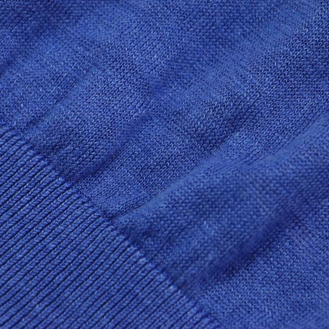 IENA イエナ カーディガン ブルー サイズ:FREE | リネン クルーネック