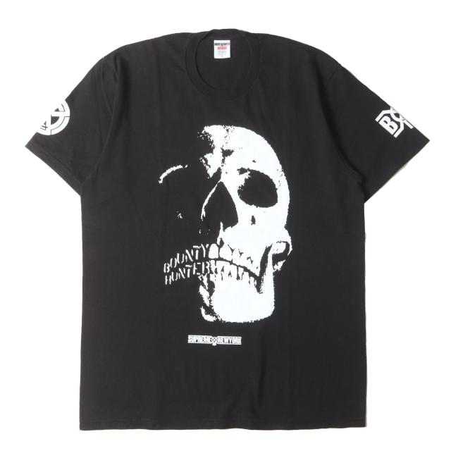 Supreme シュプリーム Tシャツ ブラック 黒 サイズ:L | 23AW BOUNTY HUNTER スカル クルーネック Tシャツ (Skulls Tee) | トップス カットソー 半袖 | コラボ【メンズ】【中古】【K4533】
