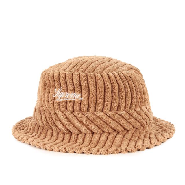 Supreme シュプリーム ハット タン サイズ:M/L | 21SS テリー コーデュロイ クラッシャーハット (Terry Corduroy Crusher) | ブランド 帽子【メンズ】【中古】【美品】【K4534】