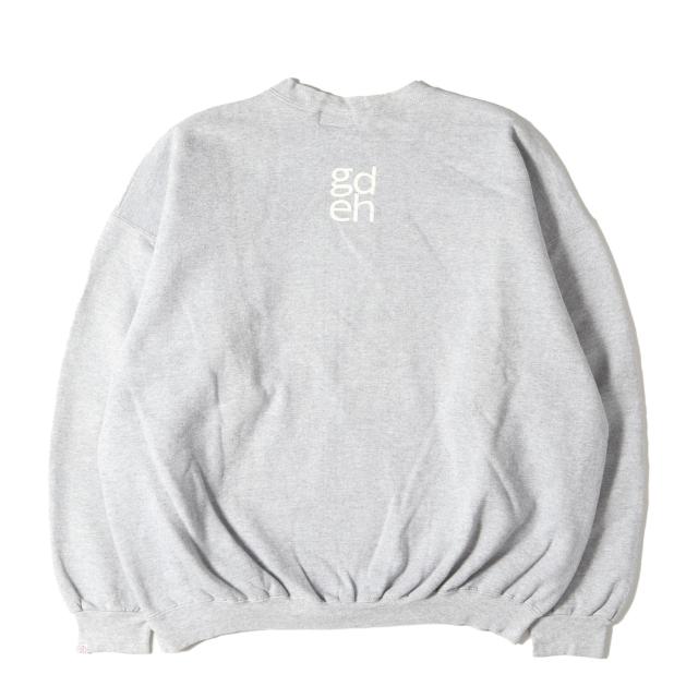 GOOD ENOUGH グッドイナフ スウェット グレー サイズ:XL | 00s GDEHロゴ クルーネック スウェットシャツ (2002年モデル) | トップス トレーナー | 00年代 アーカイブ【メンズ】【中古】【K4535】 GOOD ENOUGH グッドイナフ スウェット グレー サイズ:XL | 00s GDEH