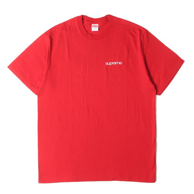 Supreme シュプリーム Tシャツ レッド サイズ:L | 23AW クラシックロゴ クルーネック Tシャツ (NYC Tee) | トップス カットソー 半袖【メンズ】【K4535】