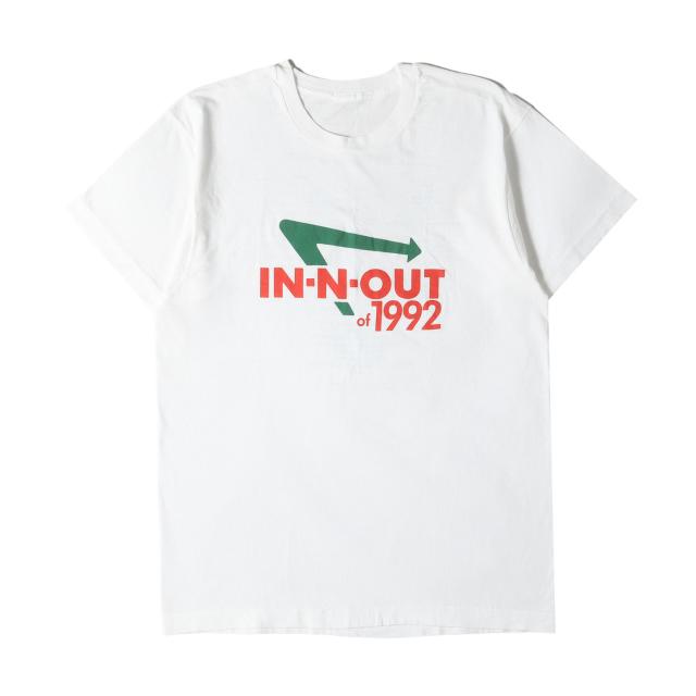 90s - 00s ヴィンテージ古着 | 90s IN-N-OUT of 1992 両面プリント Tシャツ | ホワイト 白 | サイズ:詳細参照(L位) | 90年代 | トップス カットソー 半袖【メンズ】【中古】【K4537】