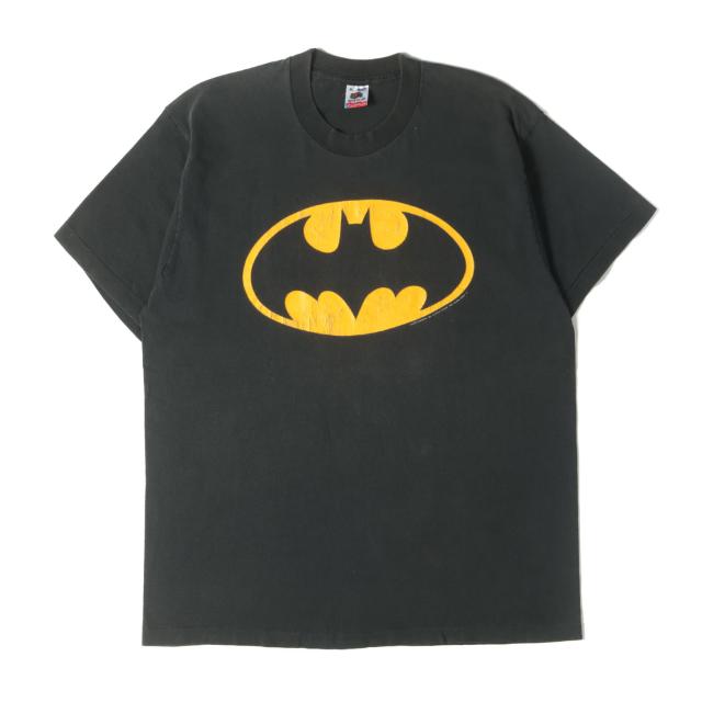 90s - 00s ヴィンテージ古着 | 90s DC Comics バットマン ロゴマーク Tシャツ | USA製 FRUIT OF THE LOOM | 90年代 | ブラック 黒 | サイズ:L | トップス カットソー 半袖 | SF 映画 MOVIE【メンズ】【中古】【K4537】