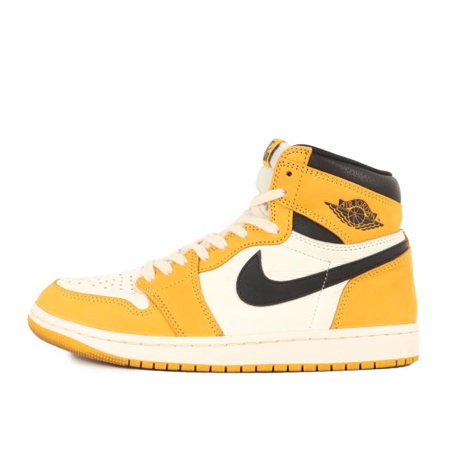 NIKE ナイキ サイズ:US7(25.0cm) | AIR JORDAN 1 RETRO HIGH OG YELLOW OCHRE (DZ5485-701) | エアジョーダン1 レトロ ハイ | イエローオーカー ブラック | ハイカット スニーカー シューズ 靴【メンズ】【中古】【K4537】