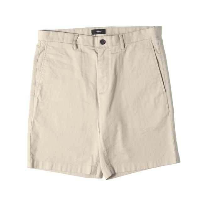 Theory セオリー パンツ アールグレー サイズ:30 | 25SS ストレッチ コットン ショートパンツ (Patton Zaine Short Pant 02-5106012) | ボトムス ショーツ【メンズ】【中古】【美品】【K4540】