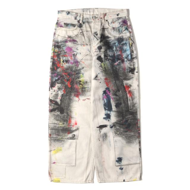 ACNE STUDIOS アクネ ストゥディオズ パンツ マルチカラー サイズ:M | 25AW 転写プリント ルーズフィット デニムパンツ (LOOSE FIT JEANS 1981 FN-UX-TROU000045) | ボトムス ジーンズ ジーパン | イタリア製【メンズ】【K4540】