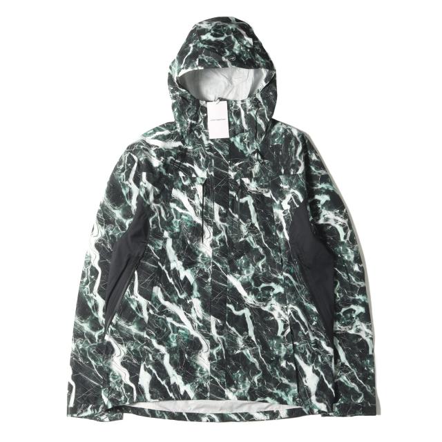 UNIFORM EXPERIMENT ユニフォームエクスペリメント ジャケット ブラック 黒 サイズ:4 | 25SS マーブル柄 2.5レイヤーナイロン マウンテンパーカー / ジャケット (MARBLE MOUNTAIN PARKA) | アウター ブルゾン 上着【メンズ】【K4541】