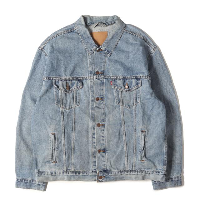 【ビッグサイズ】Levis / vintage ヴィンテージ リーバイス ジャケット インディゴ 30% サイズ:詳細参照(48位) | 90s 70507 デニムジャケット | USA製 | Gジャン | 90年代 古着 | アウター ブルゾン 上着【メンズ】【中古】【K4541】