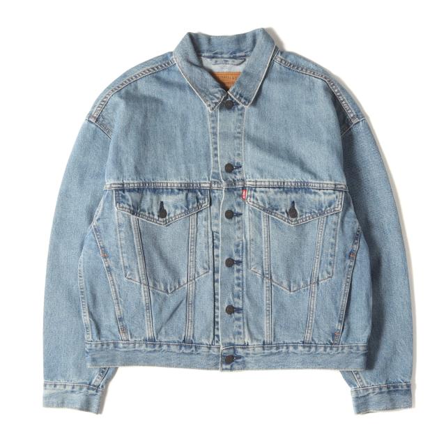 Levis リーバイス ジャケット インディゴ サイズ:S | USED加工 デニムジャケット | STAY LOOSE TRUCKER JACKET 28789-0001 | アウター Gジャン ブルゾン 上着【メンズ】【中古】【K4541】