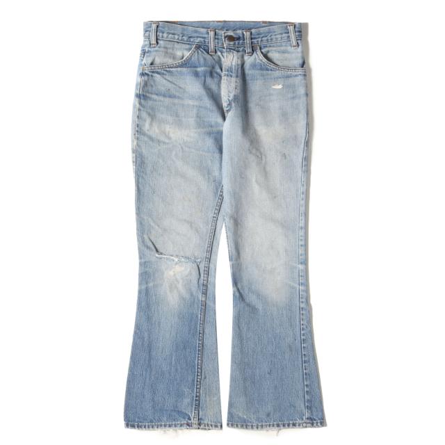Levis / vintage ヴィンテージ リーバイス パンツ サイズ:詳細参照(W30位) | 70s 646-0217 Big E ベルボトム デニムパンツ | ボタン裏刻印6 | インディゴ 25% | 70年代 古着 | ボトムス ジーンズ ジーパン【メンズ】【中古】【K4542】