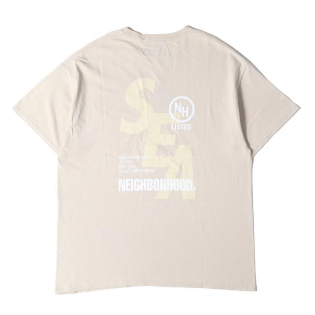 NEIGHBORHOOD ネイバーフッド Tシャツ ベージュ サイズ:XL | 21SS WIND AND SEA コラボロゴ クルーネック Tシャツ | トップス カットソー 半袖 | コラボ【メンズ】【中古】【K4544】
